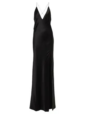 NILI LOTAN Katie Silk Gown - Black