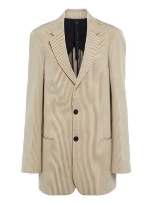 PETAR PETROV Isaac Striped Blazer - Beige