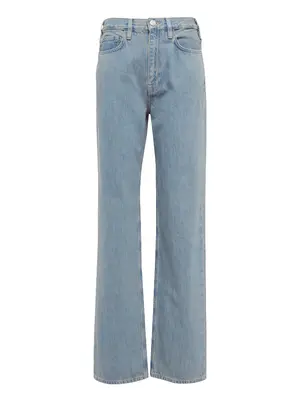 FRAME Le Jane High-rise Straight-leg Jeans - Blue