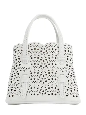 ALAÏA Alaïa Mina Mini Leather Crossbody Bag