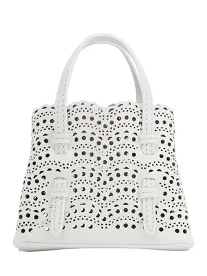 ALAÏA Alaïa Mina Mini Leather Crossbody Bag