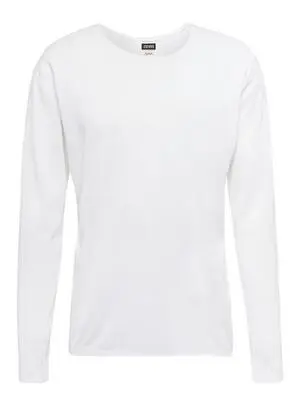 Zegna Crewneck Cotton Top - White