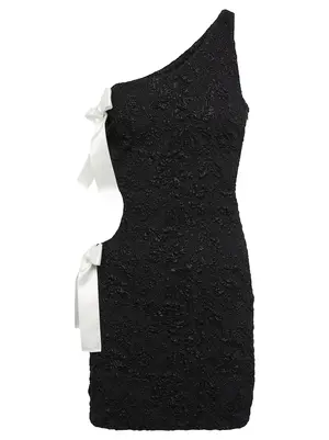 Giambattista Valli Cutout Bow Minidress - Black