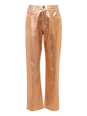 TOM FORD Metallic Boyfriend Jeans - Pink