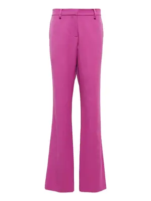 Magda Butrym Low-rise Straight Wool Pants - Purple