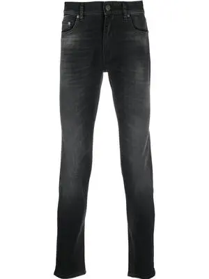 PT TORINO Slim-cut Mid-rise Jeans - Black