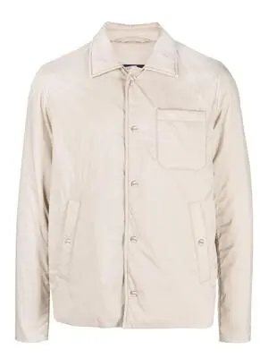 Herno Chantilly Buttoned Jacket Neutrals