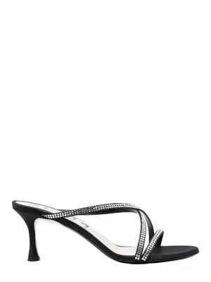 N°21 60mm Crystal-embellished Mules - Black