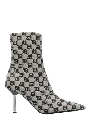 MISBHV Sasha Heeled Ankle Boots - Neutrals