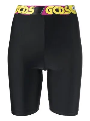 Gcds Knee-high Legging Shorts - Black