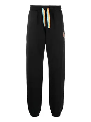 COUNTY OF MILAN Logo-embroidered Track Pants - Black