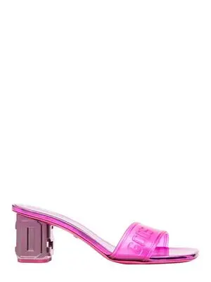 Gcds 70mm Logo Sandals - Pink