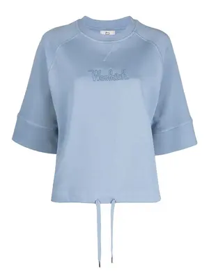 Woolrich Drawstring Logo T-shirt - Blue