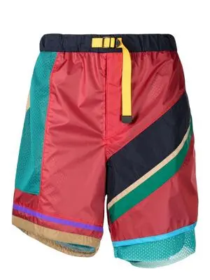 Kolor Panelled Sports Shorts - Multicolour