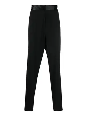 Giorgio Armani Tapered-leg Trousers - Black