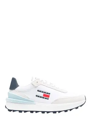 Tommy Hilfiger Logo-plaque Low-top Sneakers - White