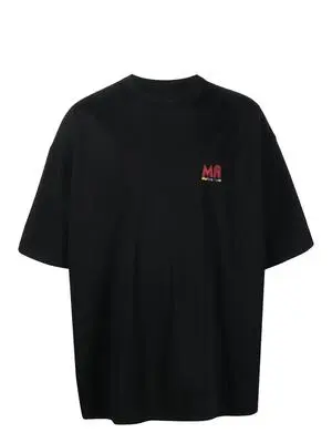 Martine Rose Logo-print Cotton T-shirt - Black