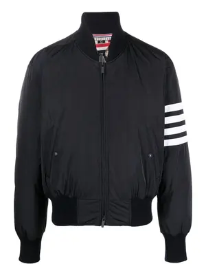 Thom Browne 4-bar Stripe Bomber Jacket - Blue