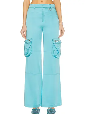 Blumarine Wide Leg Cargo Pant - Butterfly