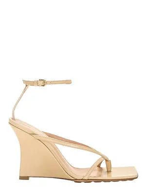 BOTTEGA VENETA Bottega Veneta Stretch Ankle Strap Wedge Sandal