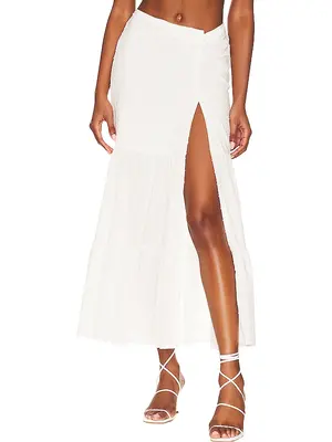 Peixoto Valentina Maxi Skirt - White Lotus