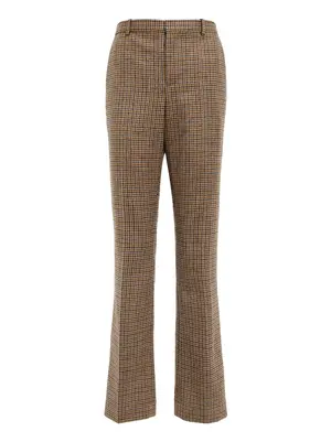 Loewe X Howl's Moving Castle Checked Wool Pants - Multicoloured