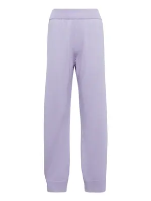 BARRIE Tapered Cashmere Pants - Purple