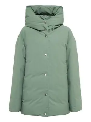 JIL SANDER Hooded Down Jacket - Green