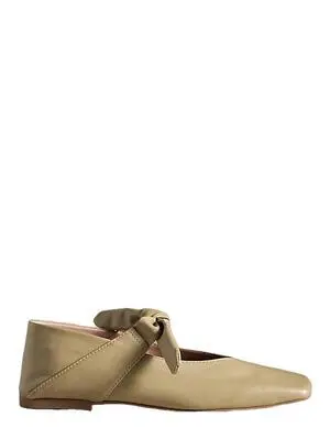 VICENZA Bow Mary Jane Flats Olive