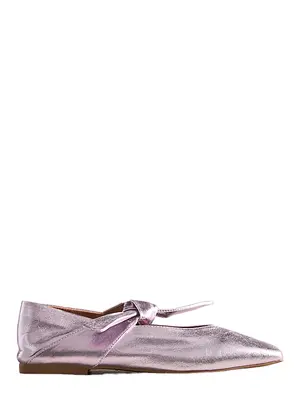 VICENZA Bow Mary Jane Flats Pink