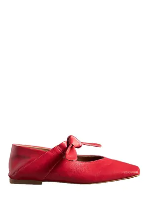 VICENZA Bow Mary Jane Flats Red