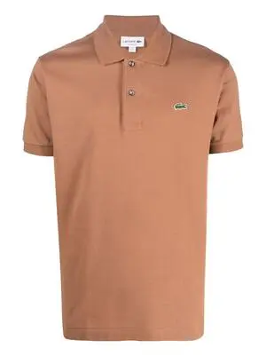 Lacoste Logo-patch Polo Shirt - Brown