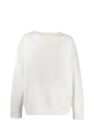 MAISON MARGIELA Numeric Logo-embroidered Sweatshirt - White