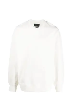 Y3 Long-sleeved Organic Cotton Sweatshirt - Neutrals