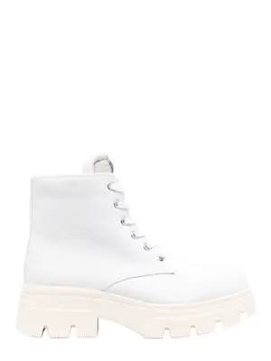 Calvin Klein Lace-up Ankle Boots - White