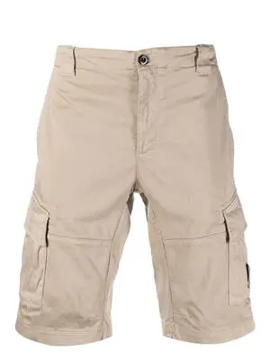 C.P. COMPANY Lens-Detail Cotton Cargo Shorts Neutrals