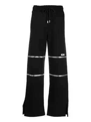 Gcds Rhinestone-embellished Trousers - Black