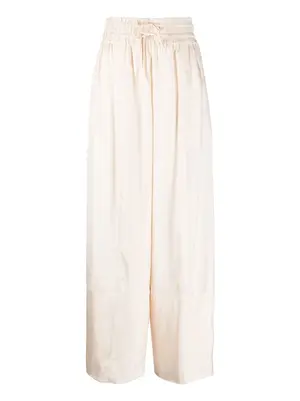 JIL SANDER Pressed-crease Palazzo Pants - Neutrals