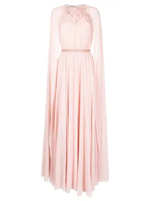 Sachin & Babi Belladonna Cape Gown - Pink
