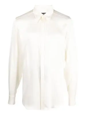 DOLCE & GABBANA Long-sleeved Silk Shirt