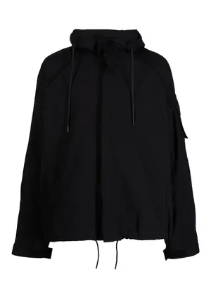 JUUN.J Drawstring Hooded Jacket - Black