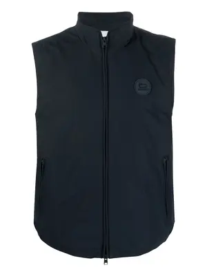 Woolrich Zip-up Padded Vest - Blue