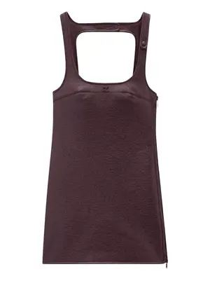 COURREGES Re-edition Vinyl Mini Dress - Red