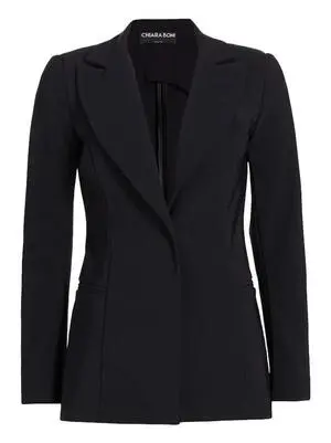 Chiara Boni La Petite Robe Alex Jersey Single-button Blazer - Black
