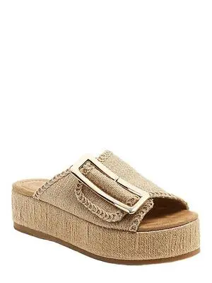 KELSI DAGGER BROOKLYN Dover Platform Sandals Neutral