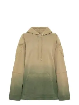 DION LEE Ombré Padded Hoodie - Green