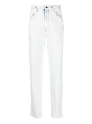 Gcds Logo-embellished Straight Leg Jeans - Blue