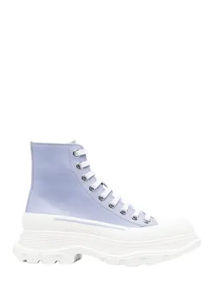 Alexander McQueen Tread Slick High-Top Sneakers Purple