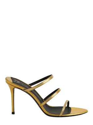 GIUSEPPE ZANOTTI 105mm Alimha Sandals - Gold
