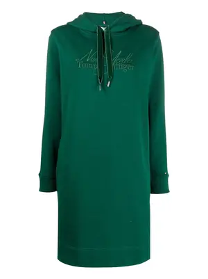 Tommy Hilfiger Cotton Hoodie Dress - Green
